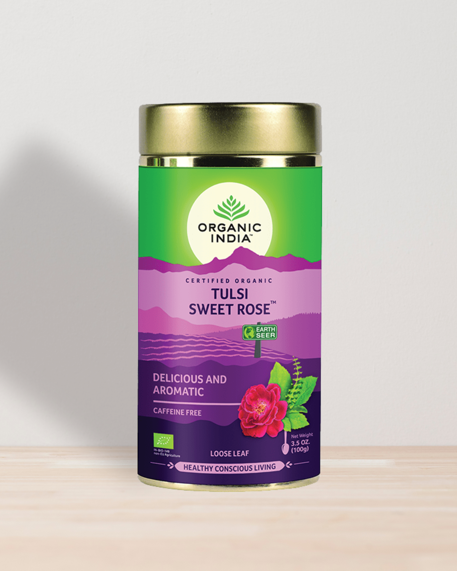 Tulsi Sweet Rose Loose Leaf | ORGANIC INDIA Australia | Organic Herbal ...
