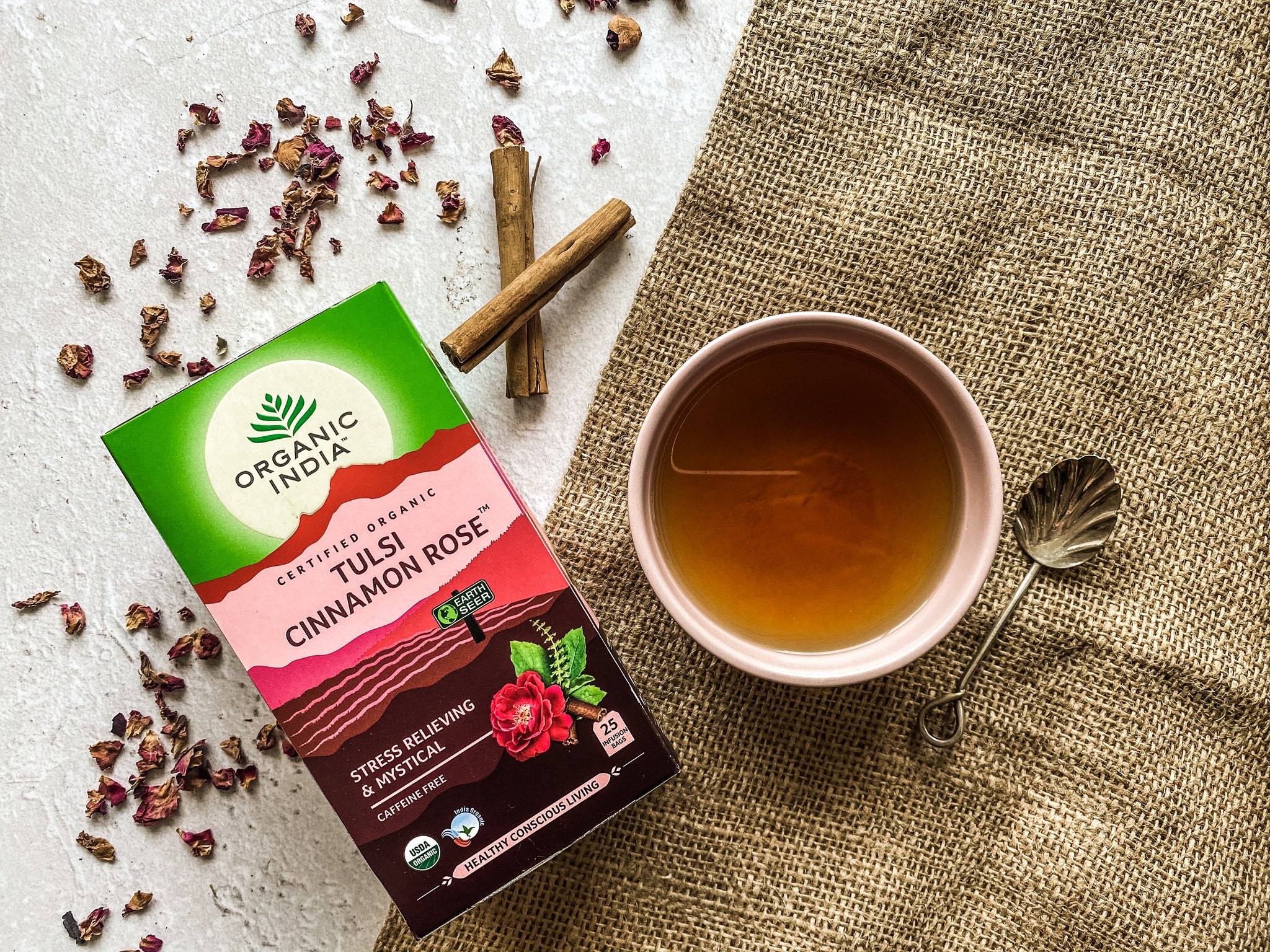 Tulsi Cinnamon Rose | ORGANIC INDIA Herbal Teas – Organic India Australia